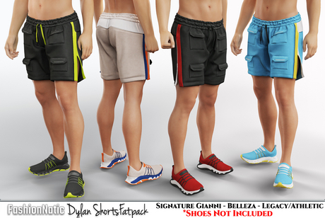 Second Life Marketplace Shorts Dylan Fatpack Signature Gianni